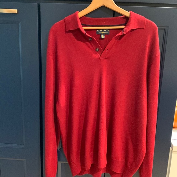 Club Room | Sweaters | Mens Burgundy Sweater Club Room L Wool And ...